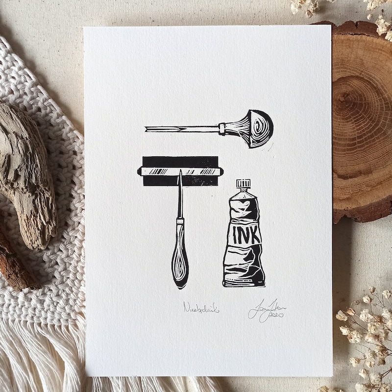 Linocut Kit - Etsy