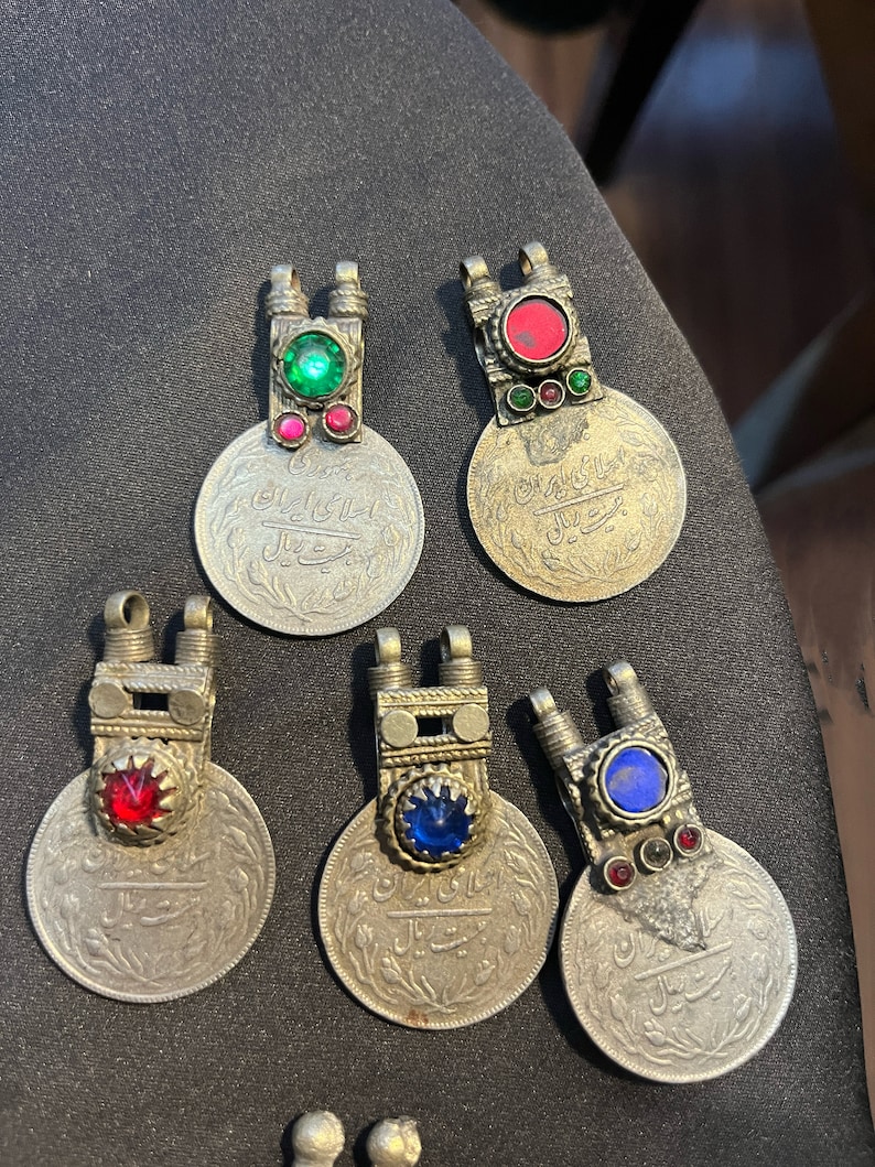 Gorgeous Vintage Kuchi Tribal Coins Jeweled COINS Tribal Belly Dance ...
