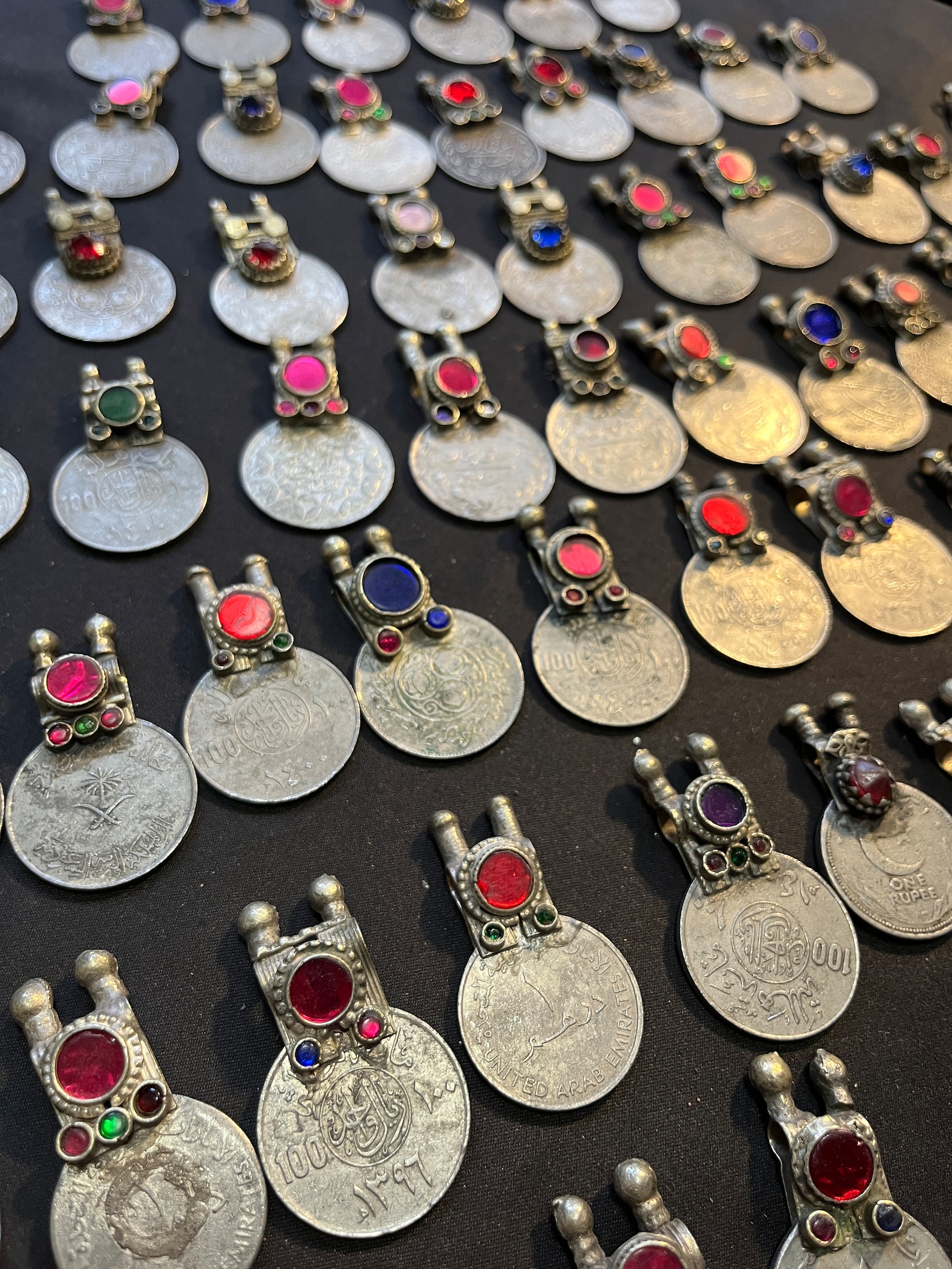 Gorgeous Vintage Kuchi Tribal Coins Jeweled COINS Tribal Belly Dance ...