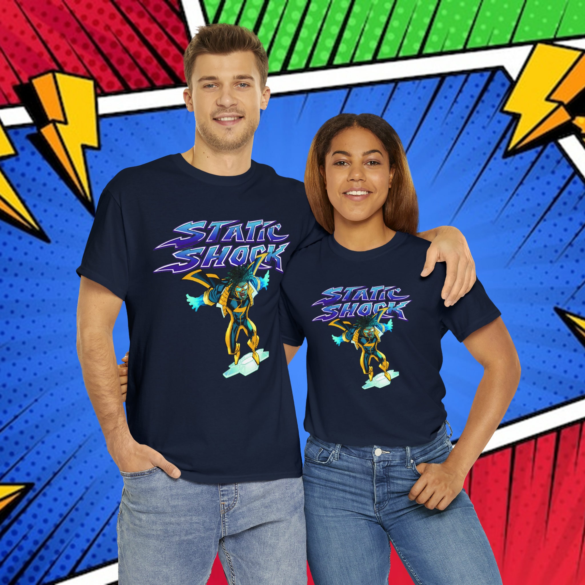 Static Shock Shirt Virgil Ovid Hawkins, Geek Gifts, DC Comics, Static ...