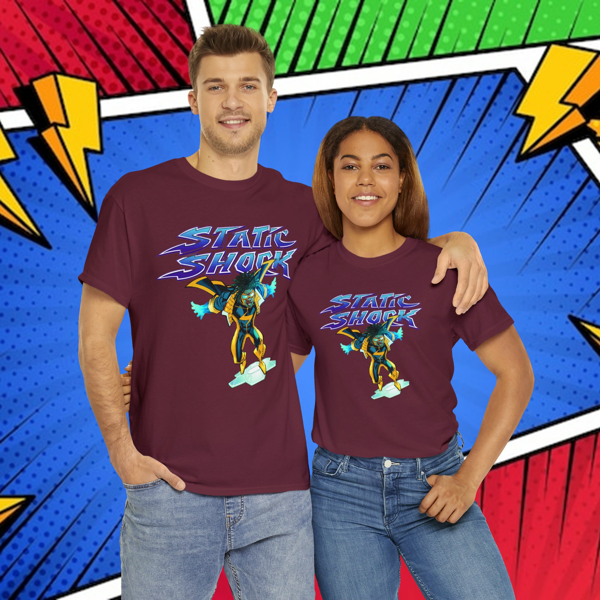 Static Shock Shirt Virgil Ovid Hawkins, Geek Gifts, DC Comics, Static ...