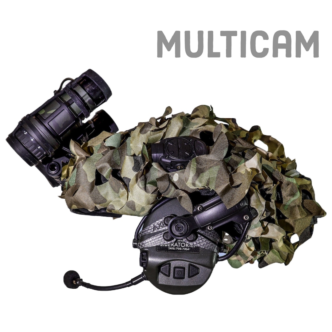 Helmet Scrim Ghillie Cover: Universal Fit, High Cut Helmets - Etsy