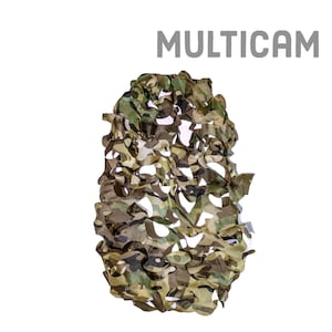 Helmet Scrim Ghillie Cover: Universal Fit, Milsim Multicam M81 ...
