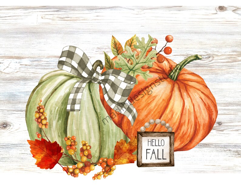 Rice Paper for Fall Digital Png File Fall Clipart Autumn - Etsy
