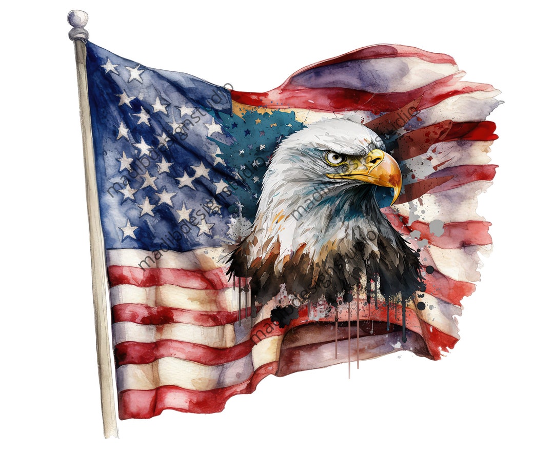 Patriotic Decoupage Rice Paper Png File, Forth of July Printable ...