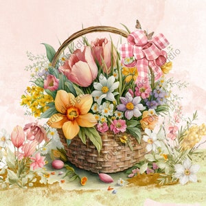 Decoupage Printable Easter Paper, Rice Paper, Easter Printable, Spring ...