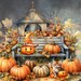 Fall Rice Paper Printable Fall Pumpkins Png Decoupage Paper - Etsy