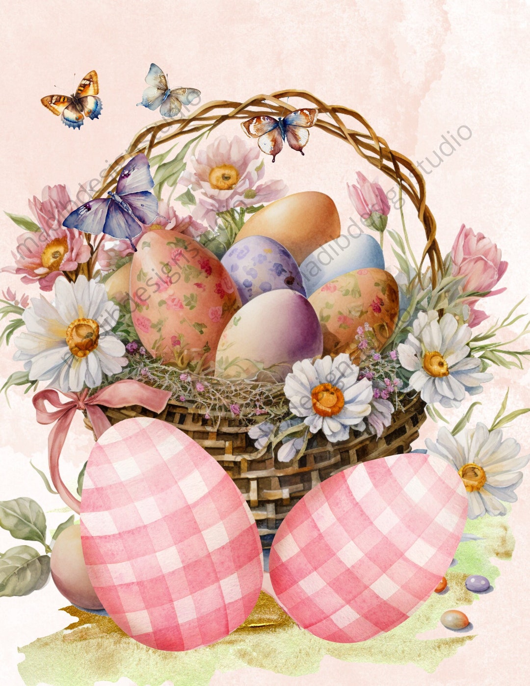 Decoupage Printable Easter Paper, Rice Paper, Easter Printable, Digital ...