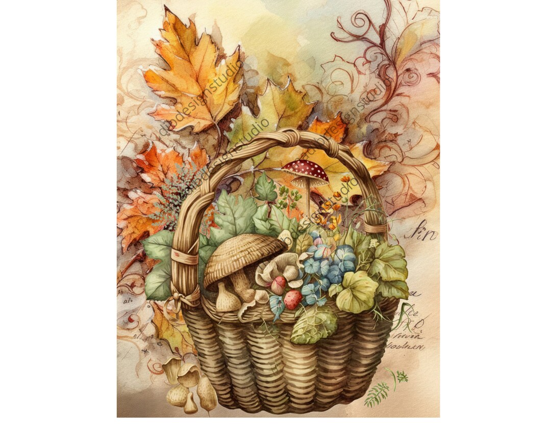 Fall Rice Paper Printable, Digital Print, Pumpkins Png, Farm Truck ...