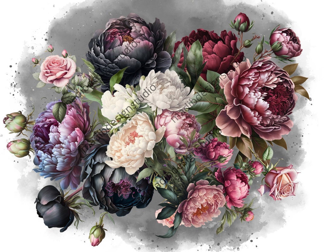 Floral Decoupage Paper Design, Floral Rice Paper Design, Png Floral ...