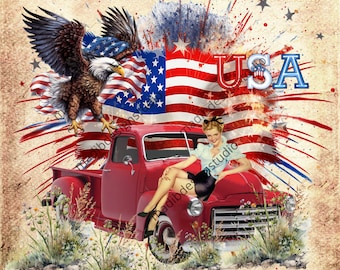 Patriotic Decoupage Digital Download, Rice Paper Printable, Png File ...