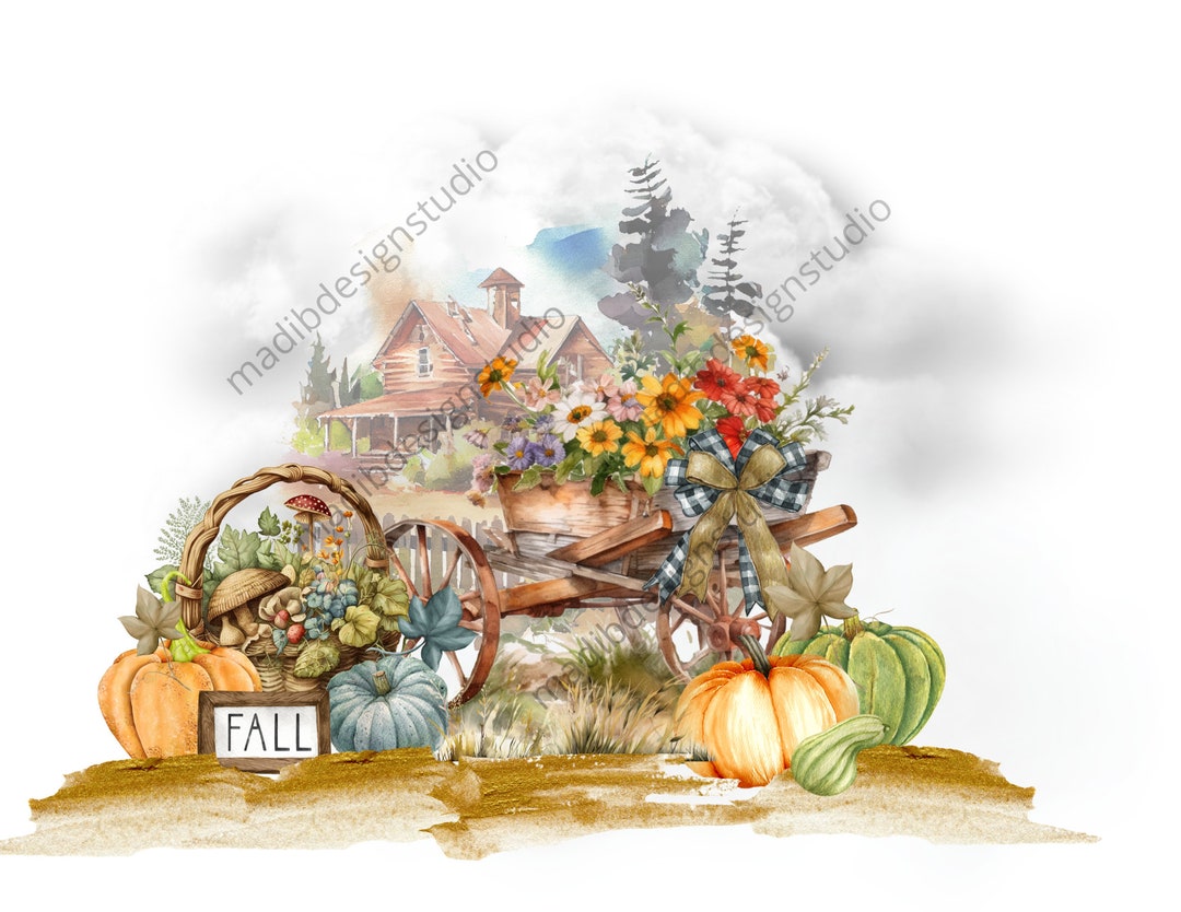Fall Rice Paper Printable, Pumpkins Png, Decoupage Paper, Autumn, Fall ...