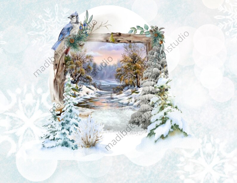 Winter Wonderland Clipart Winter Png Winter Printable for - Etsy