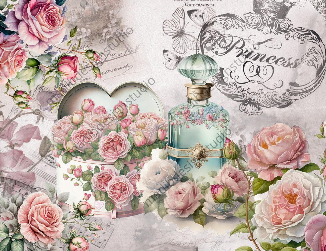 Victorian Decoupage Printable, Victorian Png File, Victorian Clipart ...