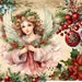 Angel Decoupage Print Digital Art Christmas Rice Paper - Etsy