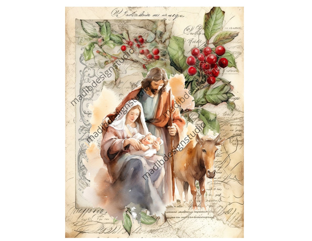 Angel Decoupage Print, Digital Art, Christmas Rice Paper, Spiritual ...