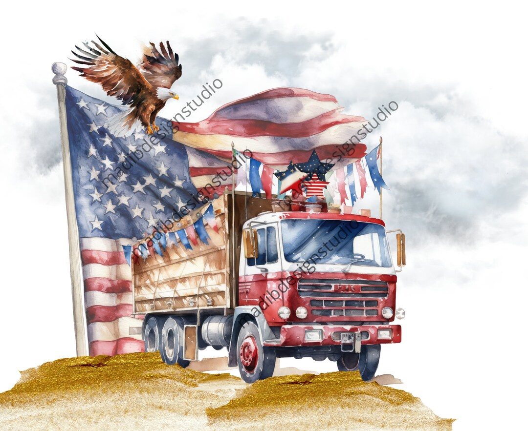 Patriotic Decoupage Rice Paper Png File, Forth of July Printable ...