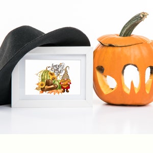 Gnomes & Pumpkins for Fall, Happy Fall Yall, Fall Pillow, Fall Gnome ...