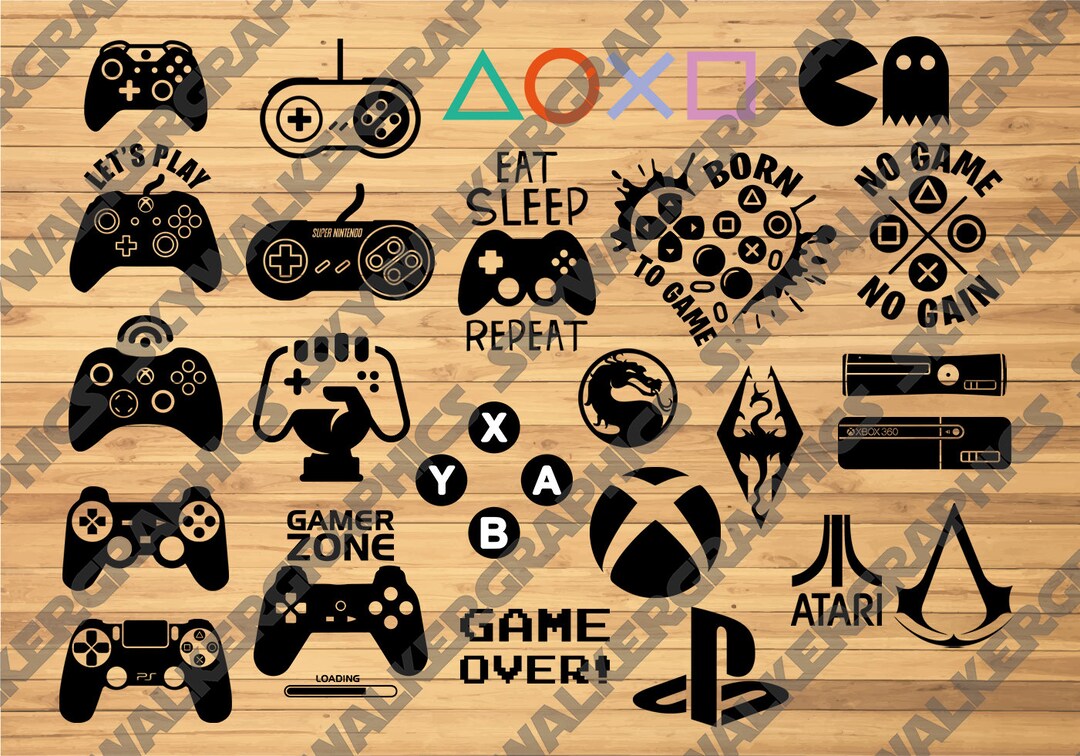 Videojuegos SVG Pack 24 Diseños / SVG PNG Vector Archivo - Etsy México