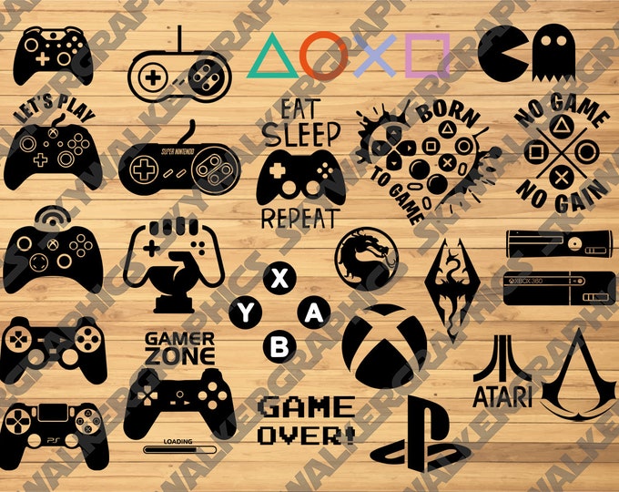 Video Games SVG Pack 24 Designs | SVG PNG Vector File - Etsy