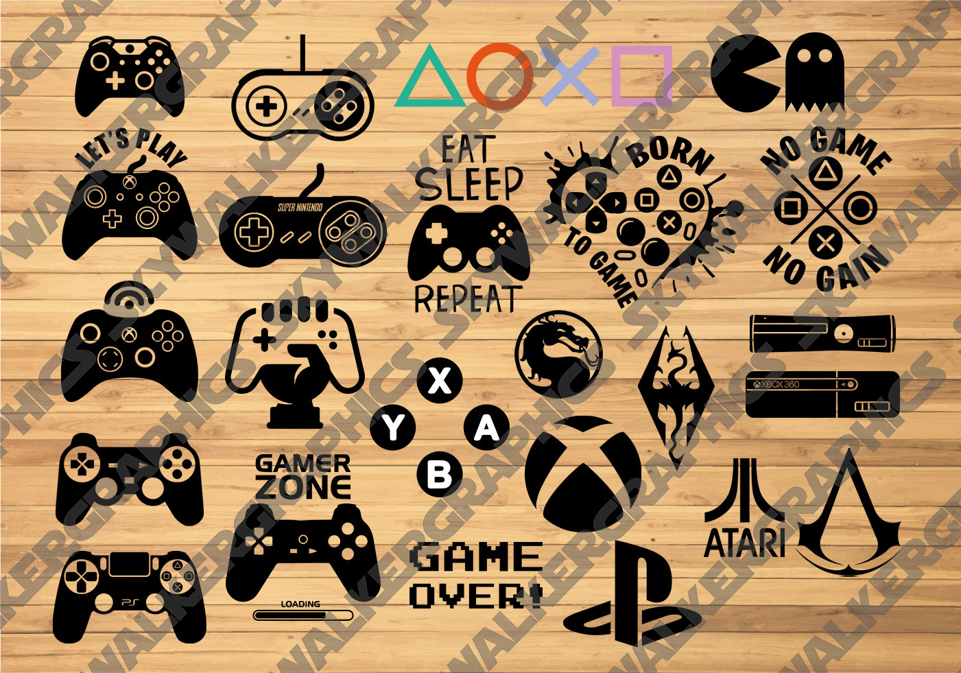 Video Games SVG Pack 24 Designs | SVG PNG Vector File - Etsy Canada