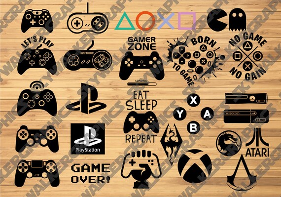 Video Games SVG Pack 24 Designs SVG PNG Vector File | Etsy UK