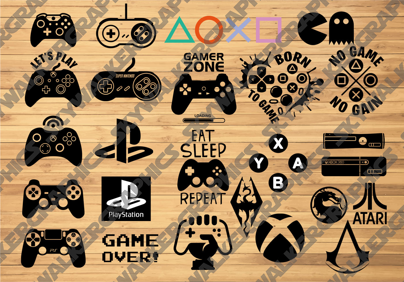 Video Games SVG Pack 24 Designs SVG PNG Vector File | Etsy Canada