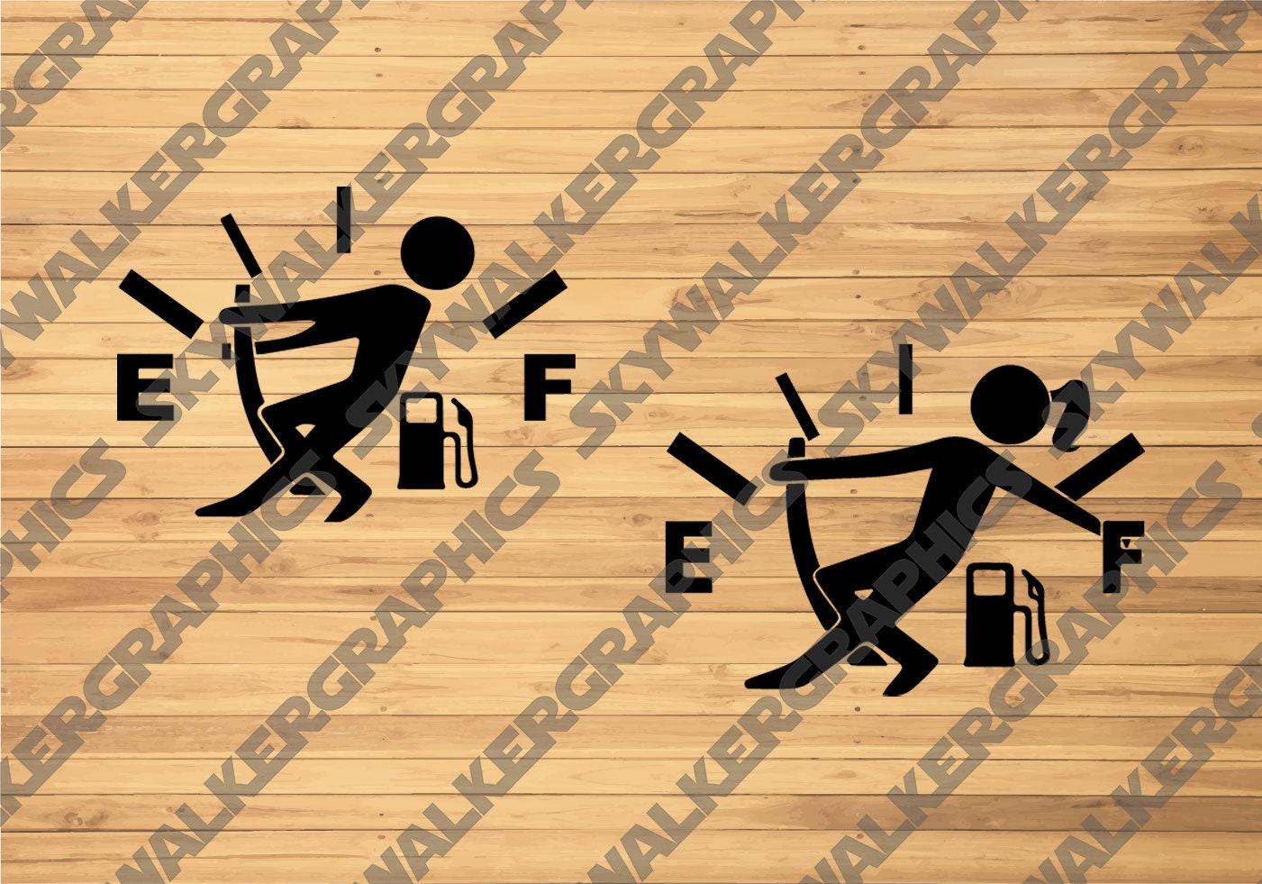 Empty Gas Tank Guy & Girl 2 Designs SVG PNG Vector File - Etsy