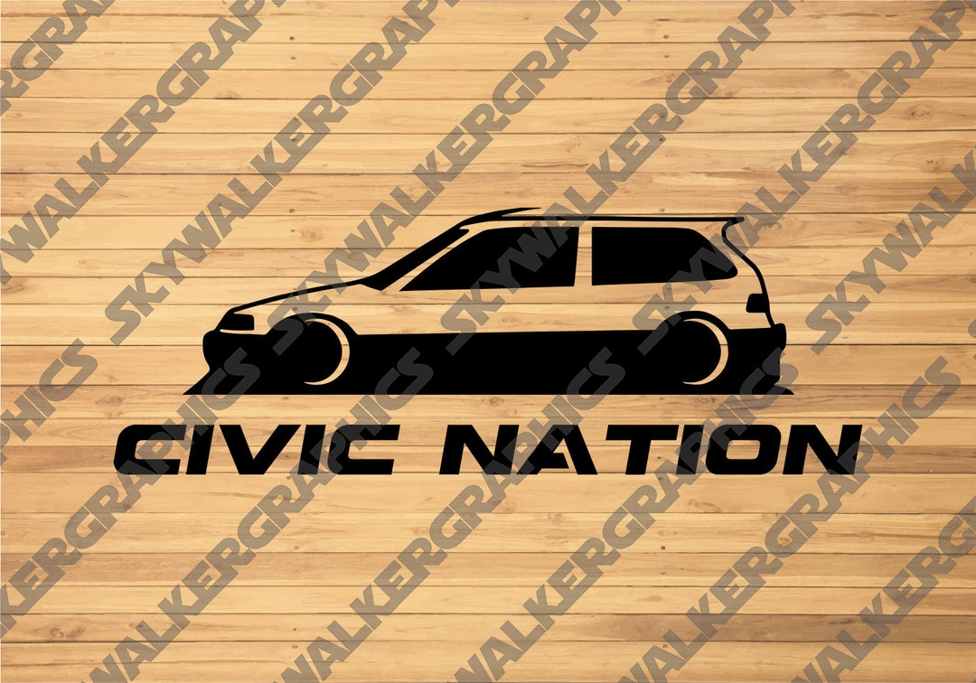 Civic Nation SVG Pack 3 Designs | SVG PNG Vector File - Etsy