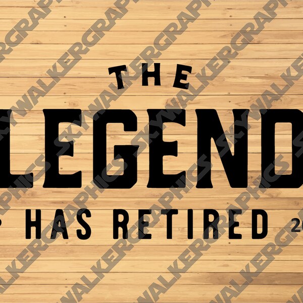 The Legend Has Retired - Etsy