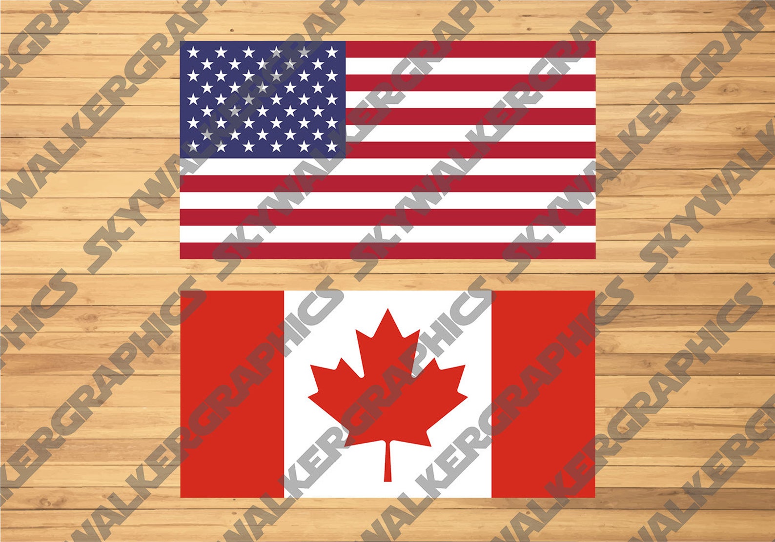 USA Flag Canada Flag SVG PNG Vector File - Etsy Canada