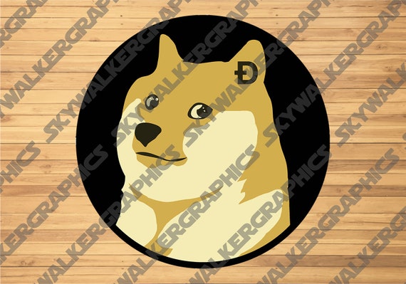 Dogecoin SVG PNG Vector File | Etsy