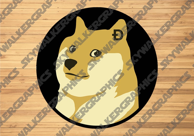 Dogecoin SVG PNG Vector File - Etsy