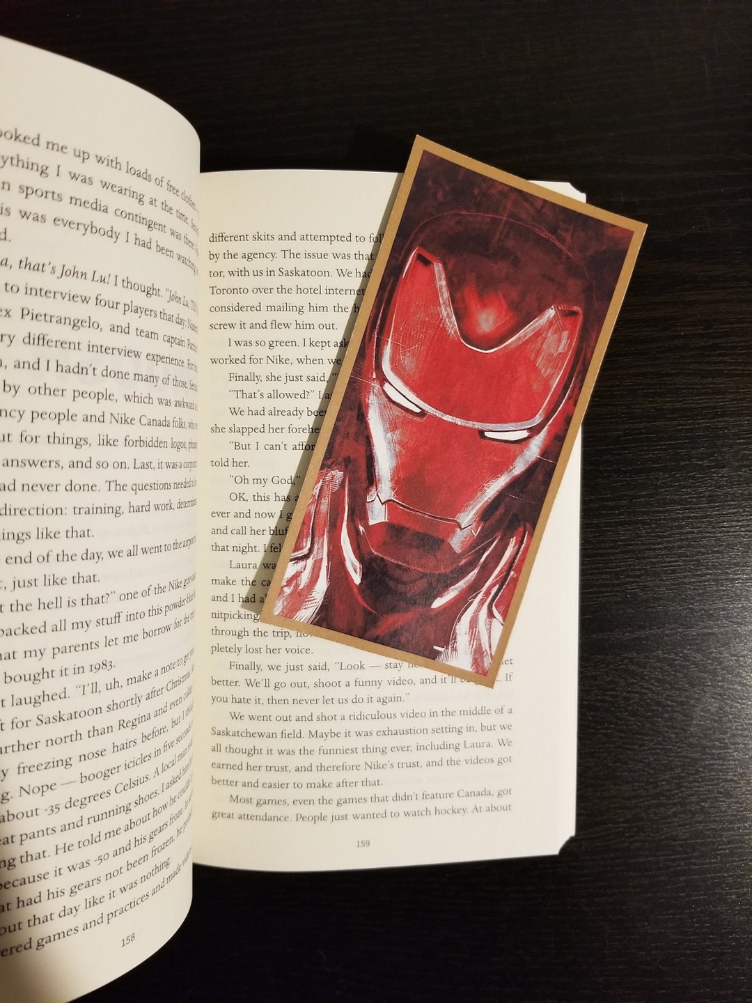Iron Man Bookmark - Etsy