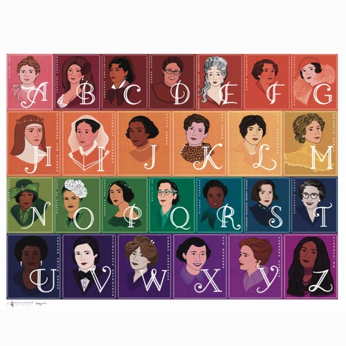 Women Composers Alphabet Poster rainbow - Etsy