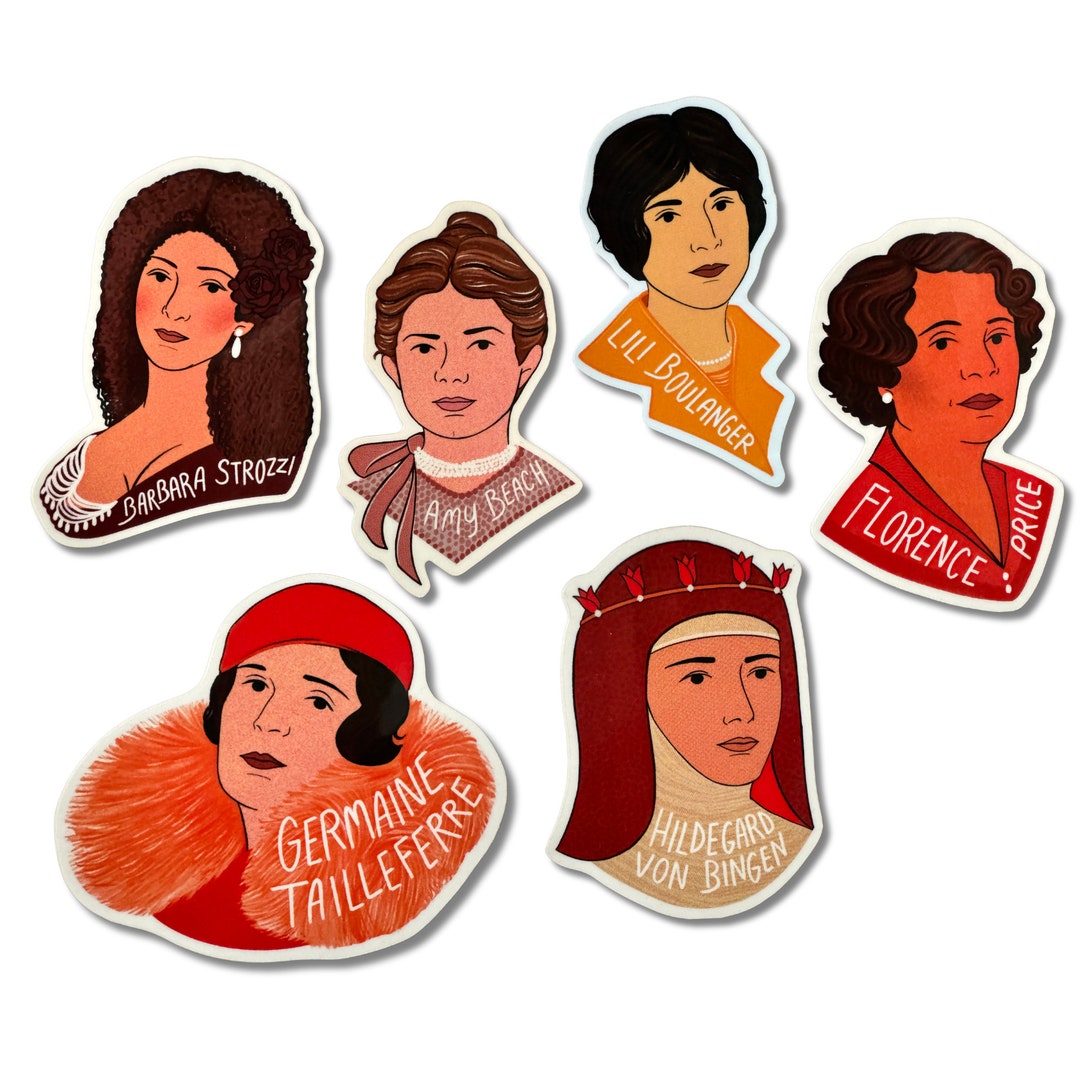 Women Composers Sticker Pack - Etsy