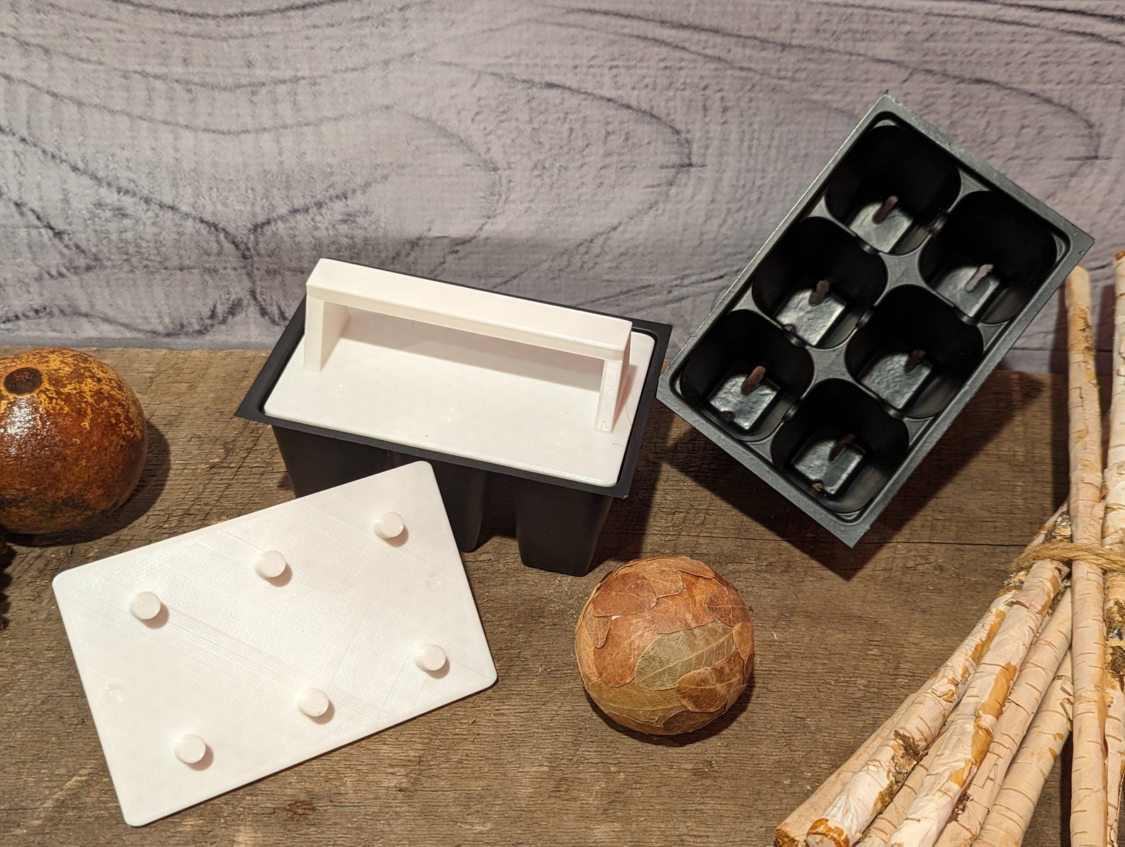 Dirt Compactor With Seed Hole Maker for Starting Pods Soil Punch and ...