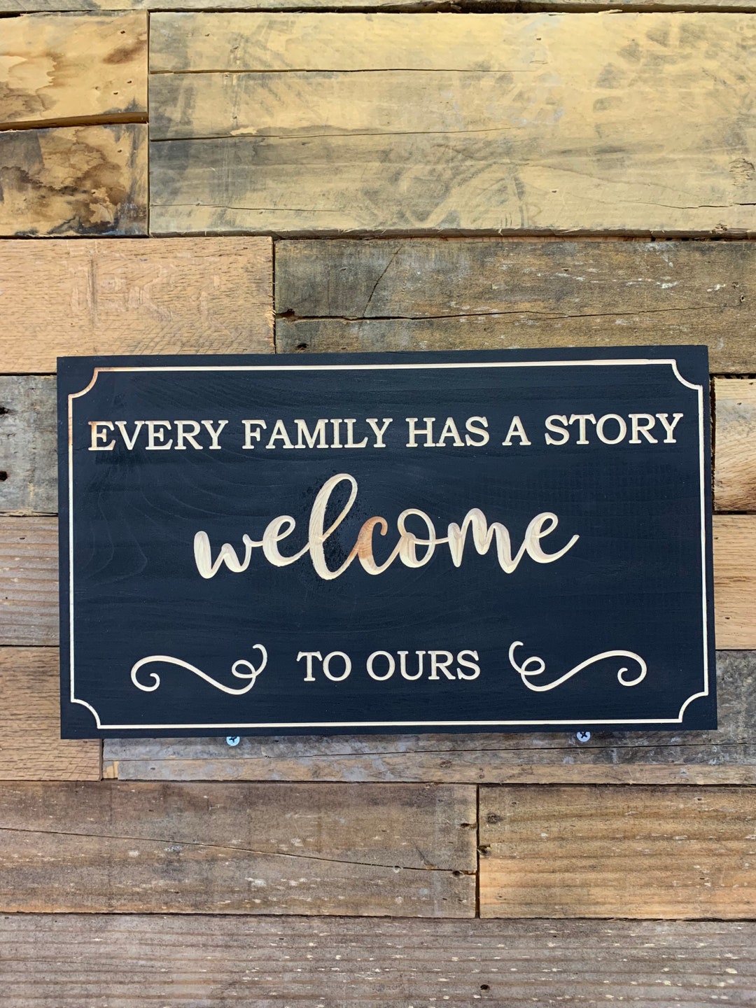 Engraved Home Welcome Sign - Etsy