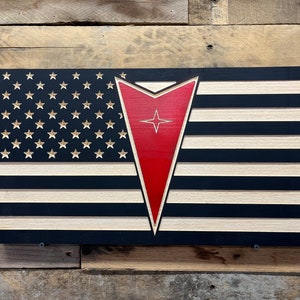 Pontiac Arrow Head American Flag - Etsy