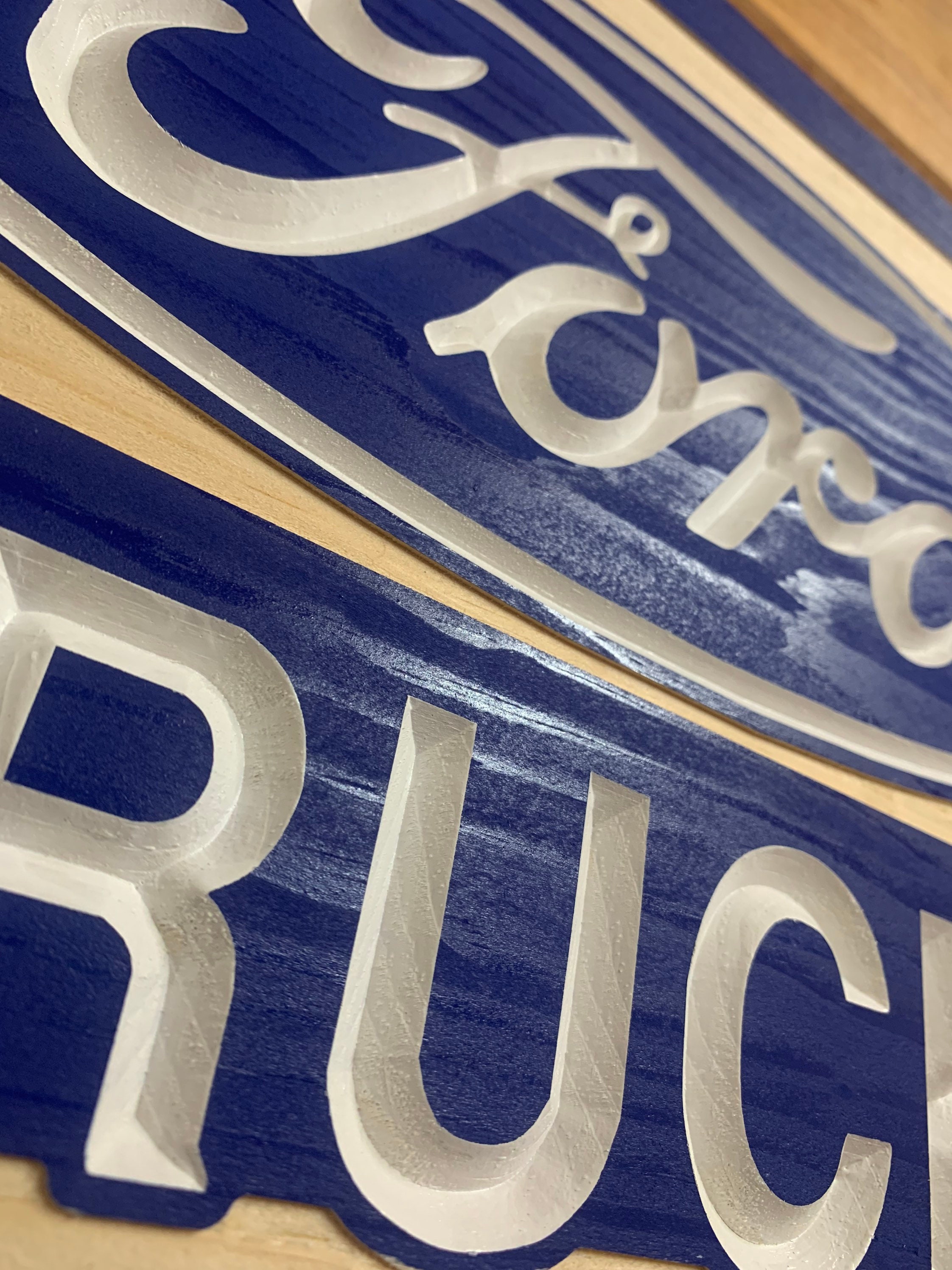 Ford Trucks Engraved American Flag - Etsy