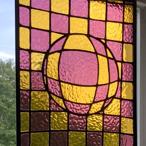 Two Hearts One Love Stained Glass PDF Pattern - Etsy