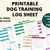 Printable Dog Training Log Sheet Instant Download 8.5x11 PDF Dog ...