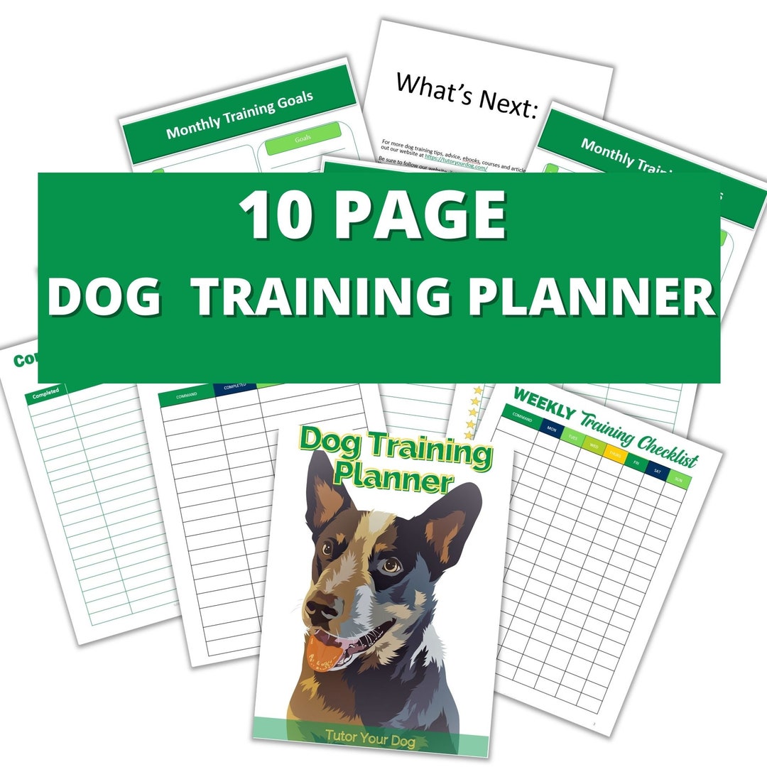 Printable Dog Training and Tracking Chart | Instant Download | 8.5x11 ...
