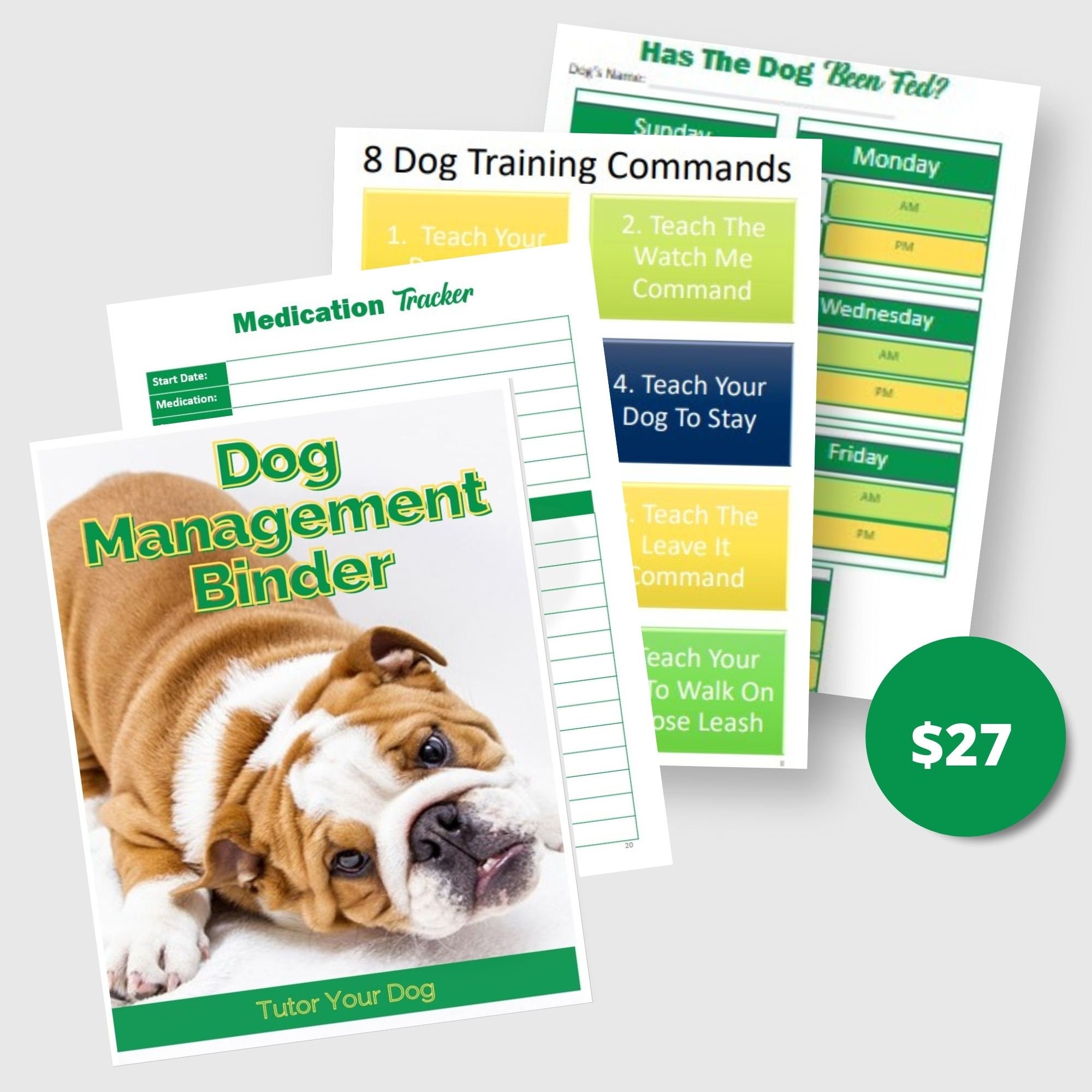 The Complete Dog Planner | Digital Download, Dog Tracker, Checklist ...