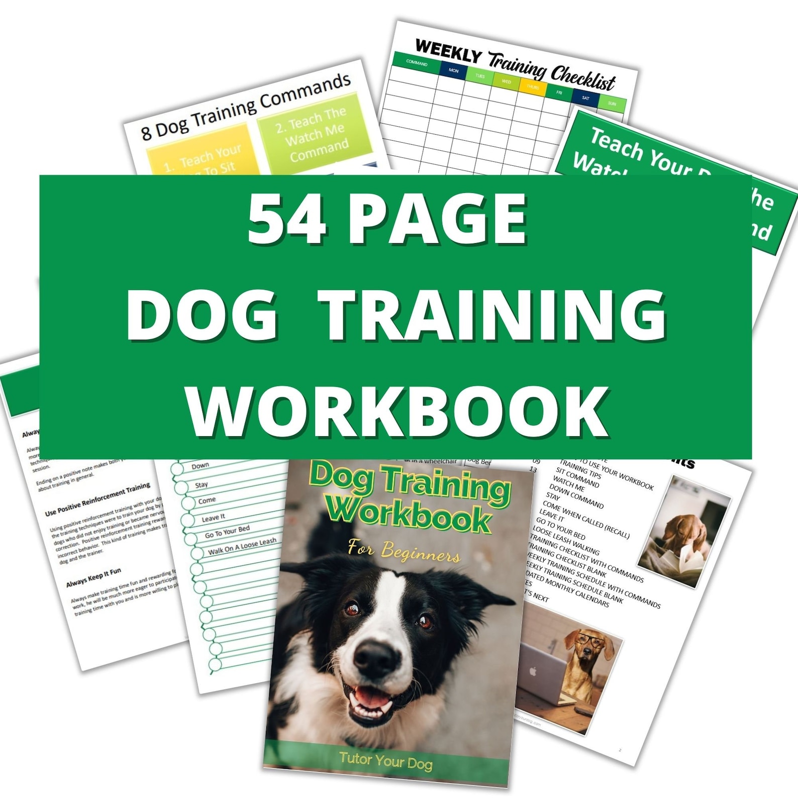 Printable Dog Training Planner Workbook | Instant Download | 8.5x11 PDF ...