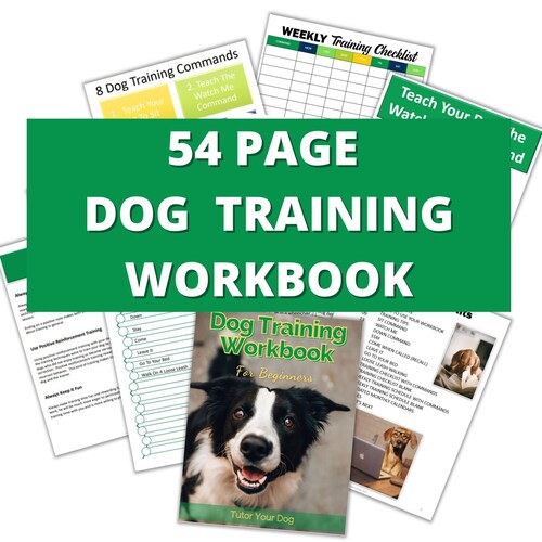 Printable Dog Training Planner Workbook and Tracking Chart - Etsy