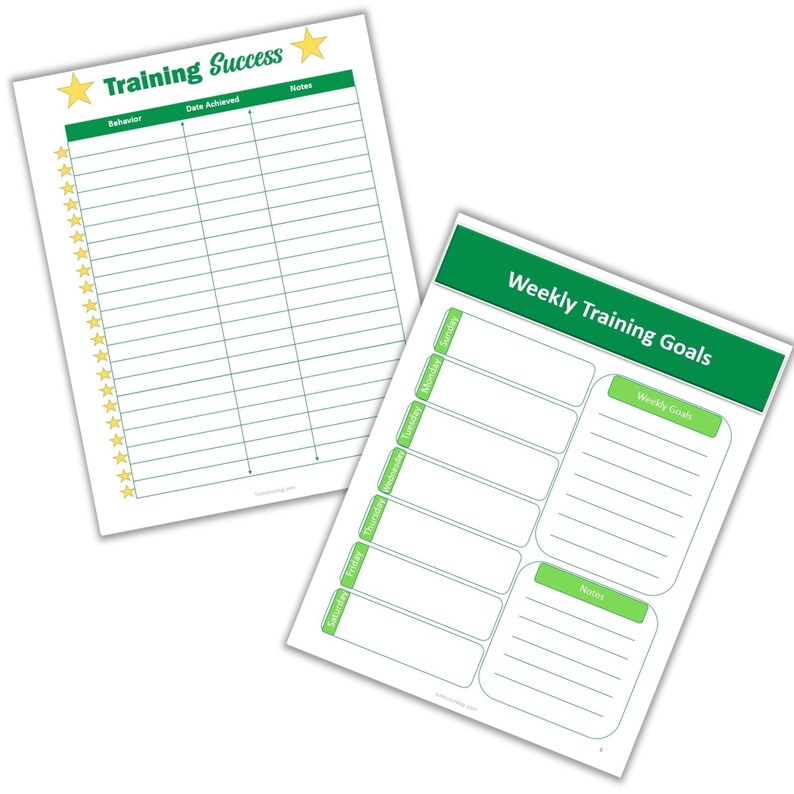 Printable Dog Training and Tracking Chart | Instant Download | 8.5x11 ...