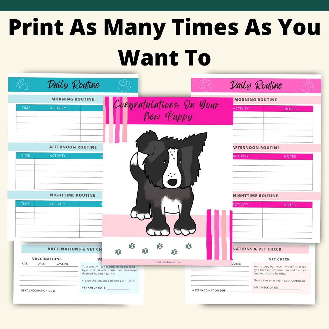 Printable Breeder Puppy Pack Dog Breeder Records Dog Breeder Forms ...