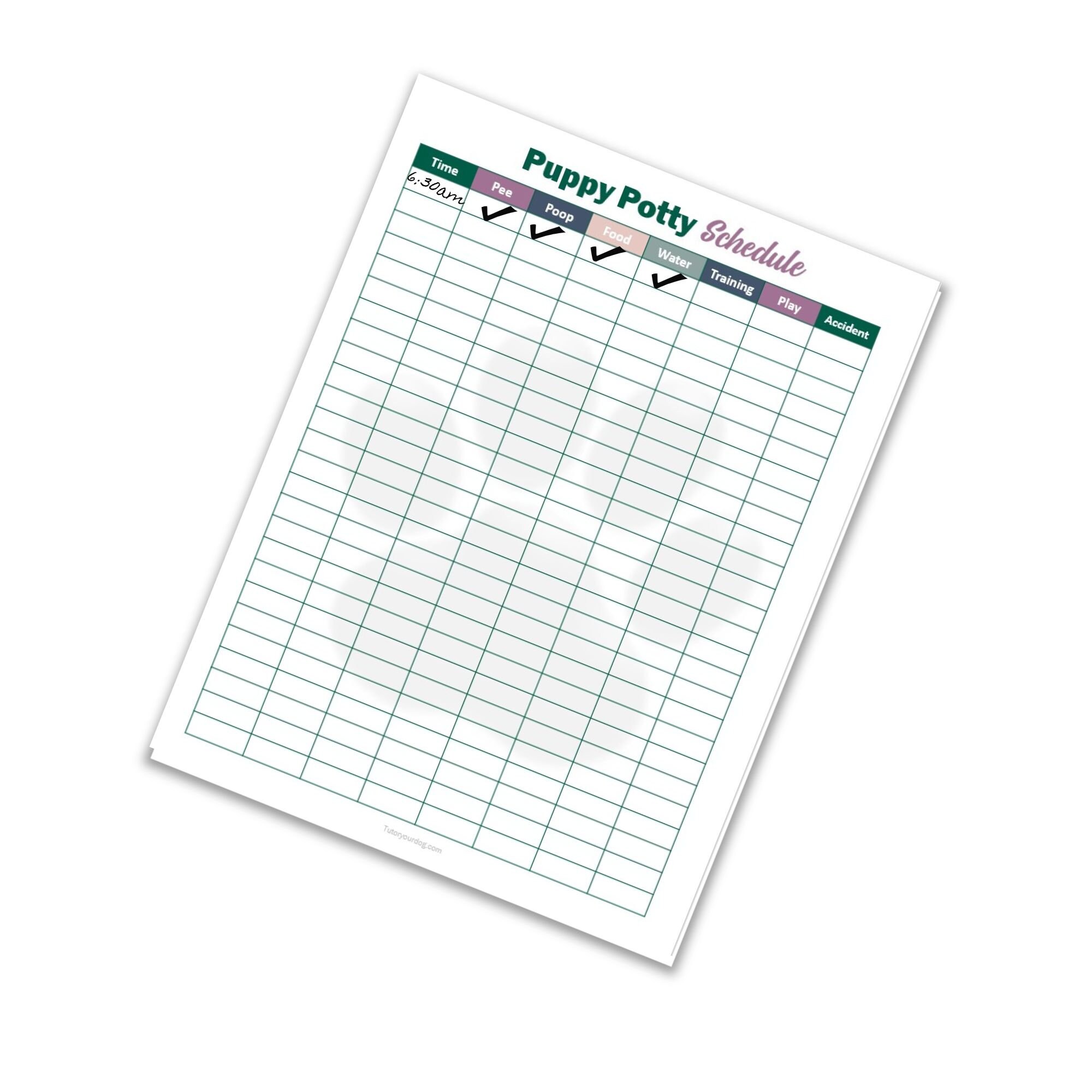 Printable New Puppy Workbook and Tracking Charts | Instant Download | 8 ...