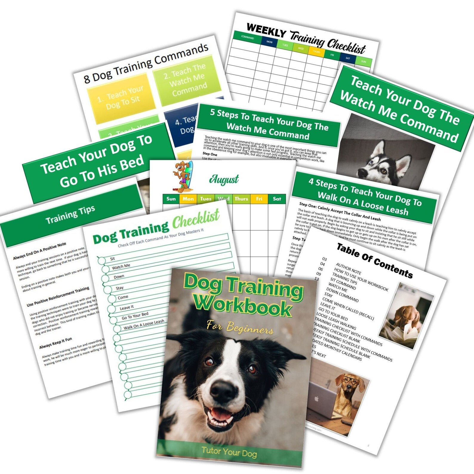 Printable Dog Training Planner Workbook | Instant Download | 8.5x11 PDF ...